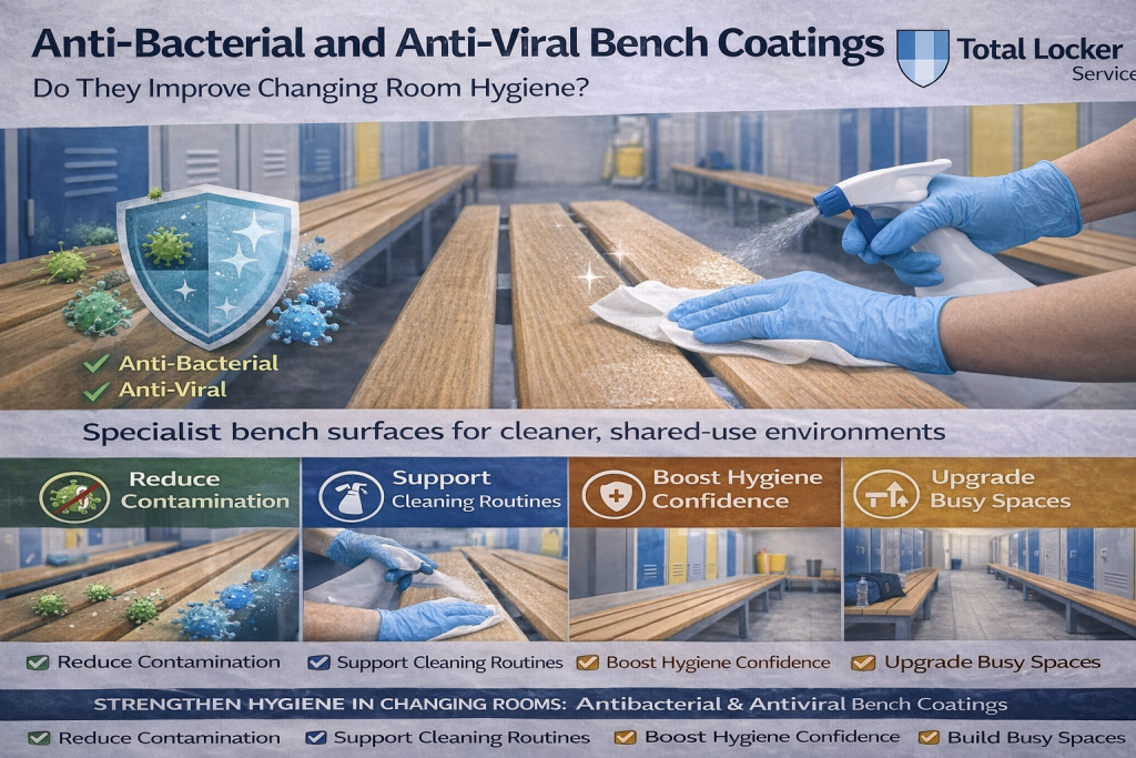 Antibacterial Bench Coatings UK: Hygiene for Changing Rooms